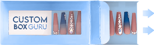 Fall Nails packaging custom box with LOGO - customboxguru.com